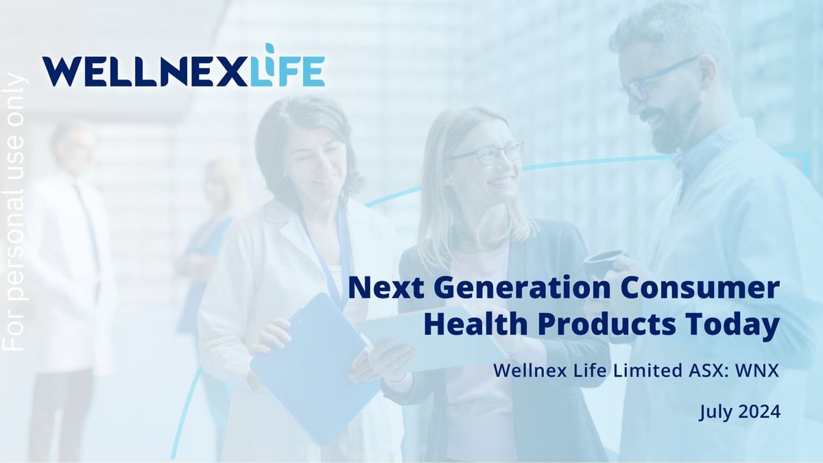 Wellnex Life (ASX:WNX) Investor Presentation