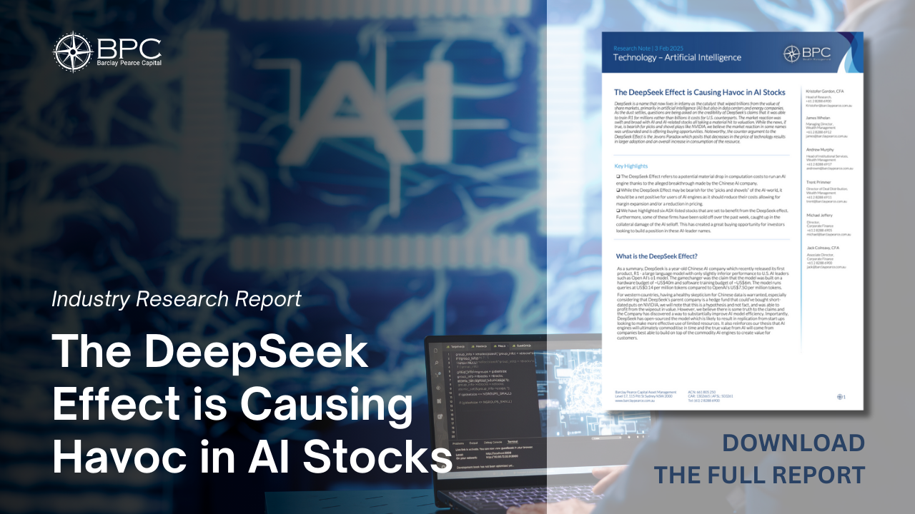 Industry Research Report - The DeepSeek Effect is Causing Havoc in AI ...