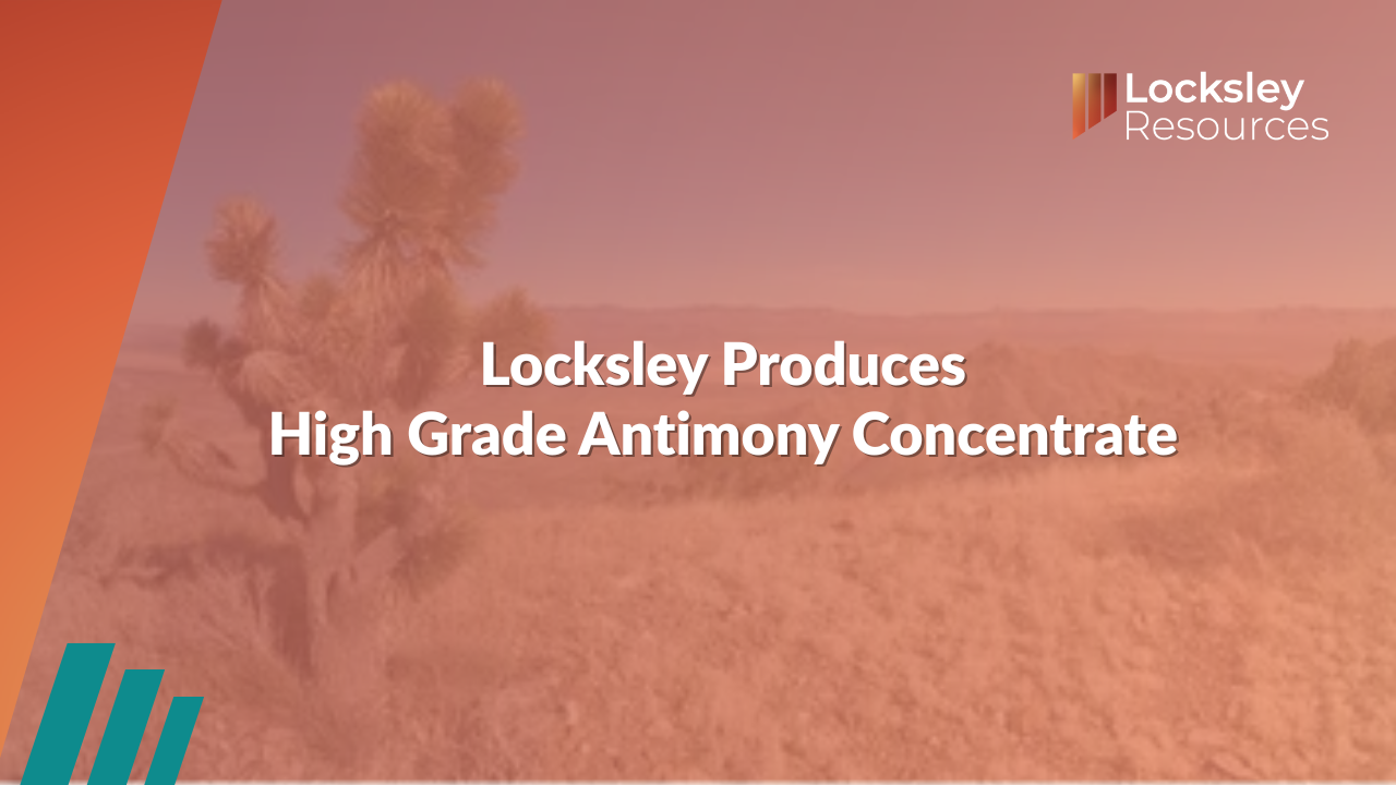 Locksley Resources (ASX:LKY): Locksley Produces High Grade Antimony ...